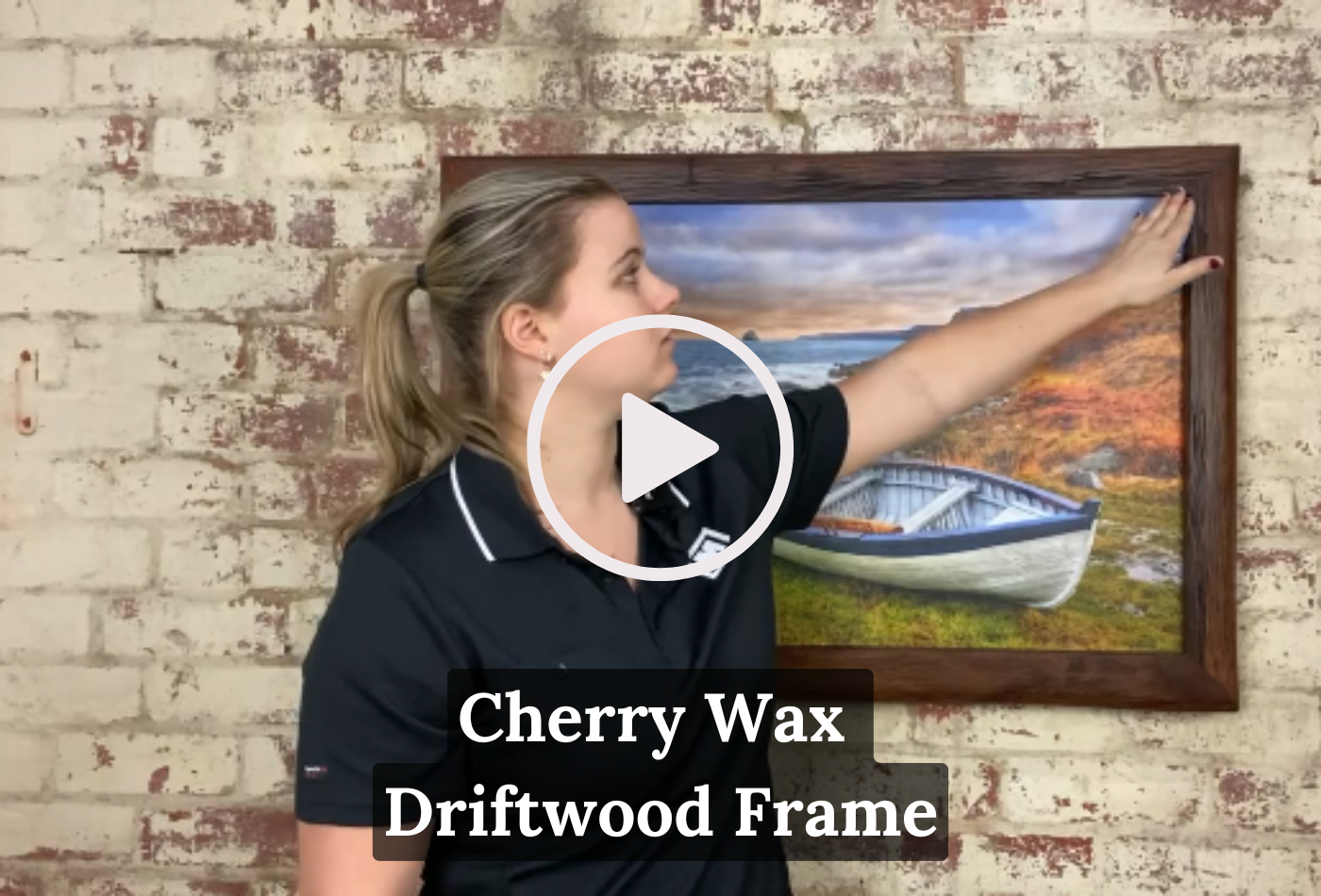 Cherry Wax Stain Wood Picture Frame with a Richer, Deeper Finish ...