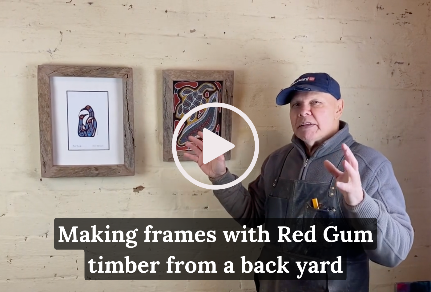 We made photo frames with River Red Gum from our customers backyard 💚 ...